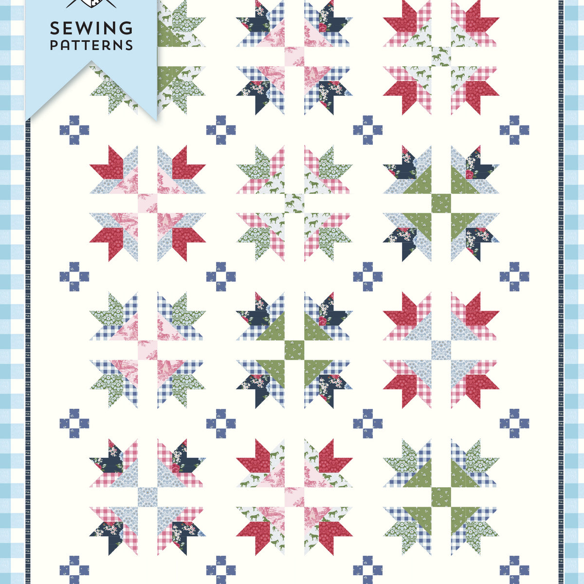 Bluegrass Crossing Quilt Pattern - Digital PDF Pattern – Polka Dot ...