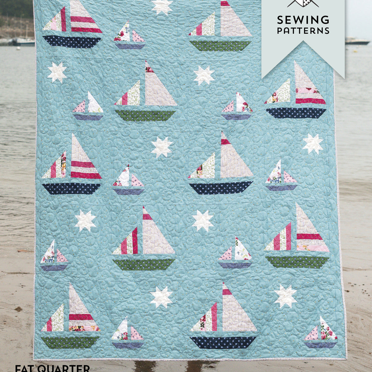 Stripey Sails & Stars Sailboat Quilt Pattern | Digital PDF Pattern ...