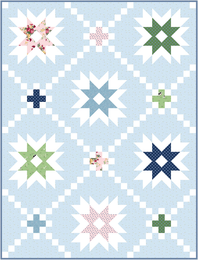 Arctic Sparkler Quilt Pattern | Digital PDF Quilt Pattern – Polka Dot ...