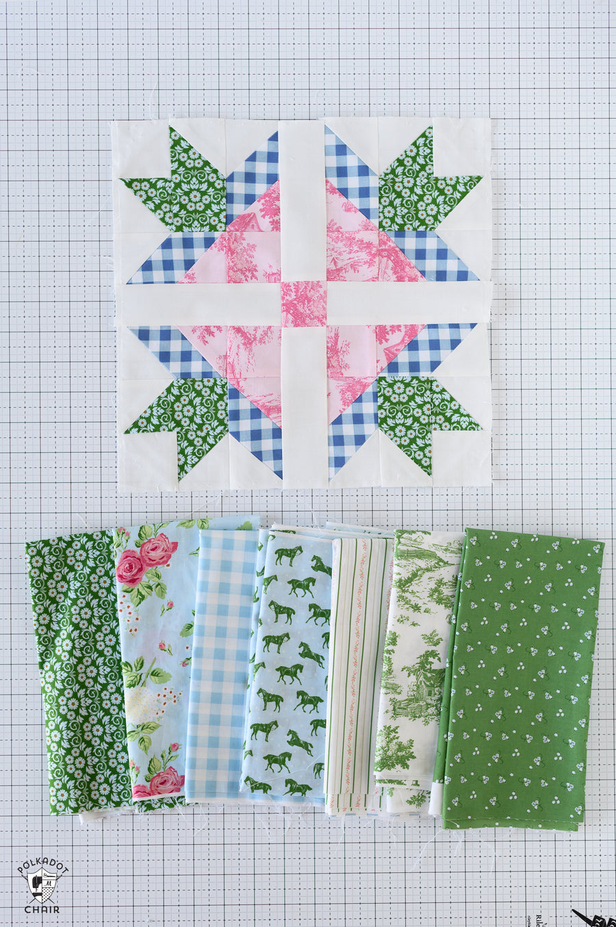 Bluegrass Crossing Quilt Pattern - Digital PDF Pattern – Polka Dot ...