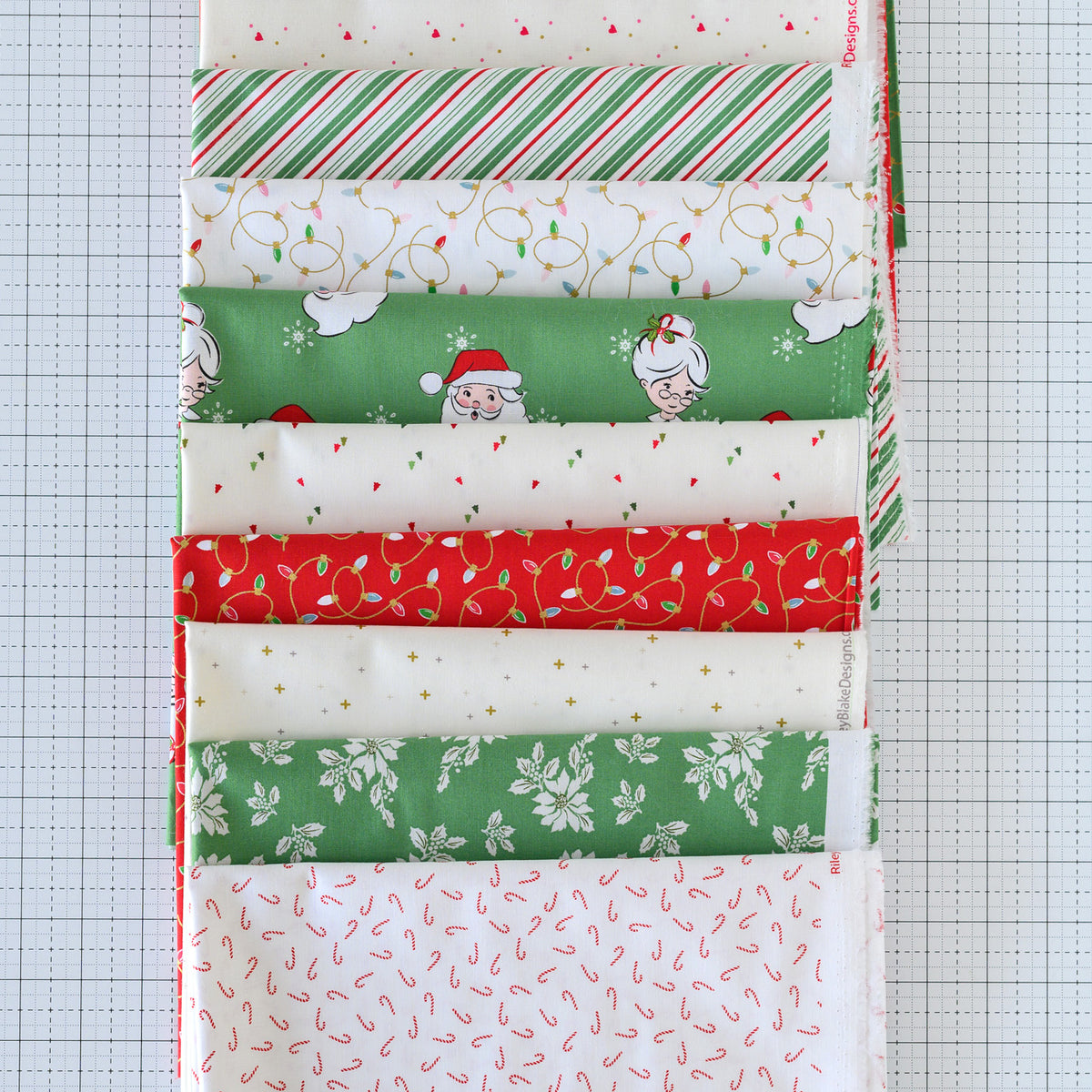 Christmas Fabrics Bundle for Gathered Quarters Quilt; Fabric Only ...