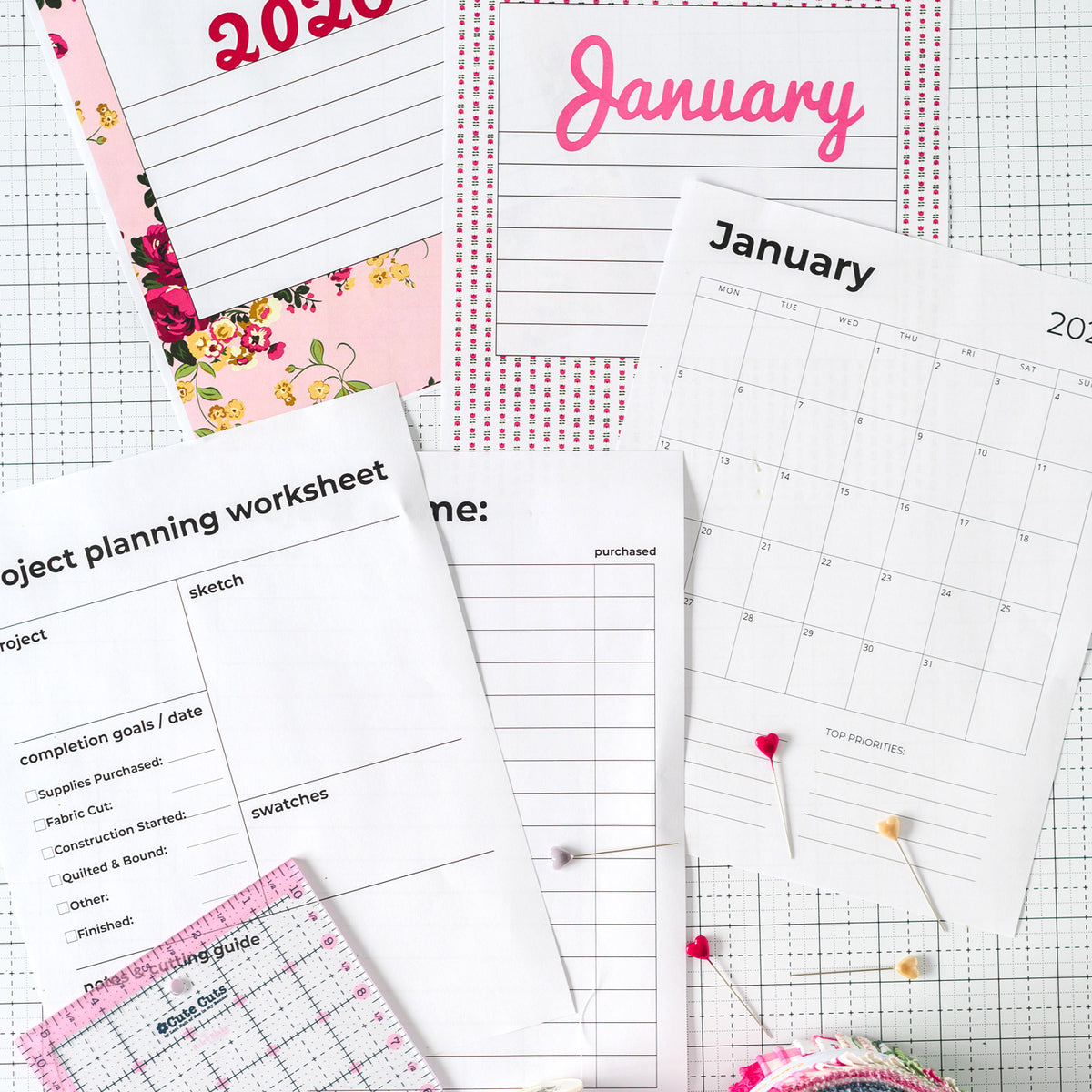 2026 Project Planner Printable | Digital PDF Product – Polka Dot Chair ...