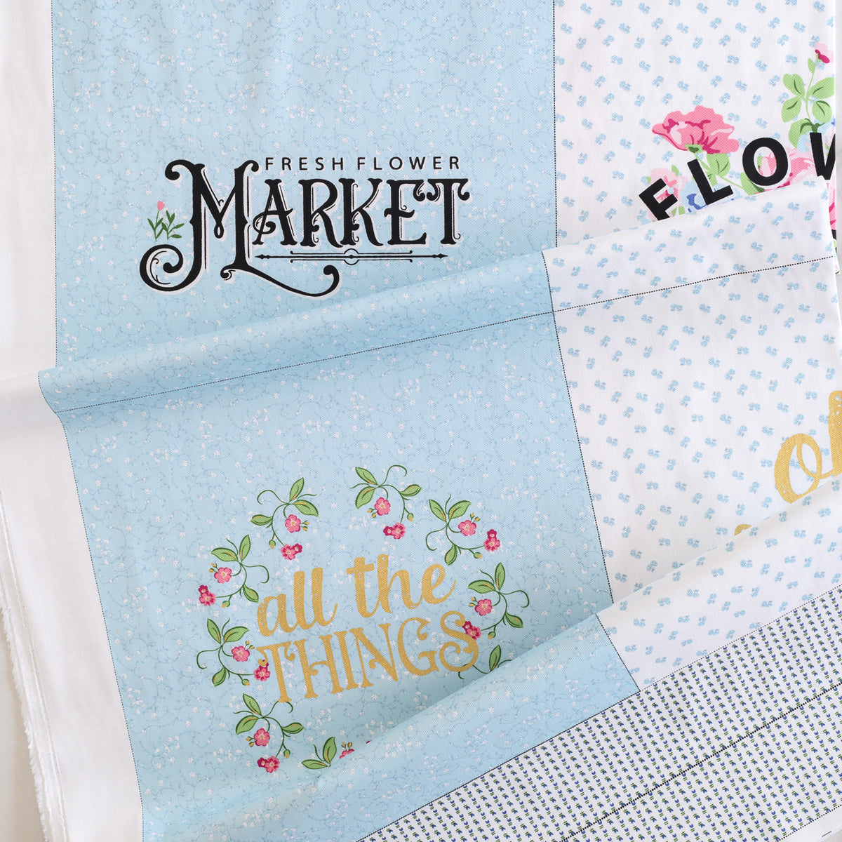 Tulip Cottage Fabric Bag Panel – Polka Dot Chair Patterns by Melissa ...