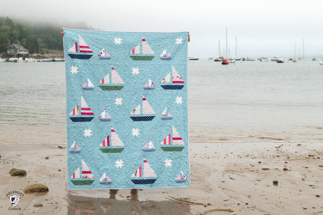 Stripey Sails & Stars Sailboat Quilt Pattern | Digital PDF Pattern ...