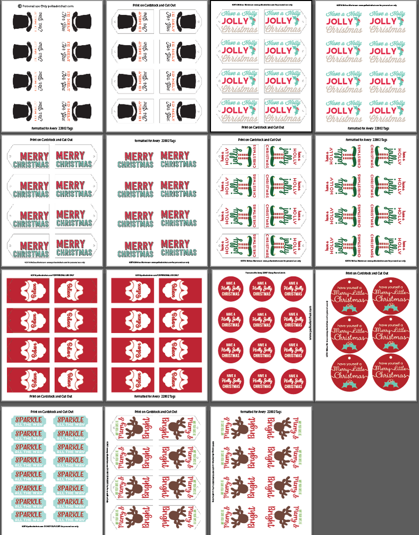 Ultimate Christmas Gift Tag Printable Bundle | Digital Product – Polka ...