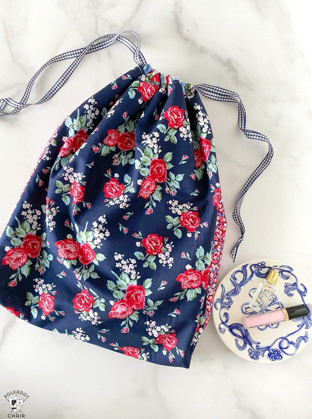 Reversible Lined Drawstring Bag Pattern in 6 Sizes | Digital PDF ...