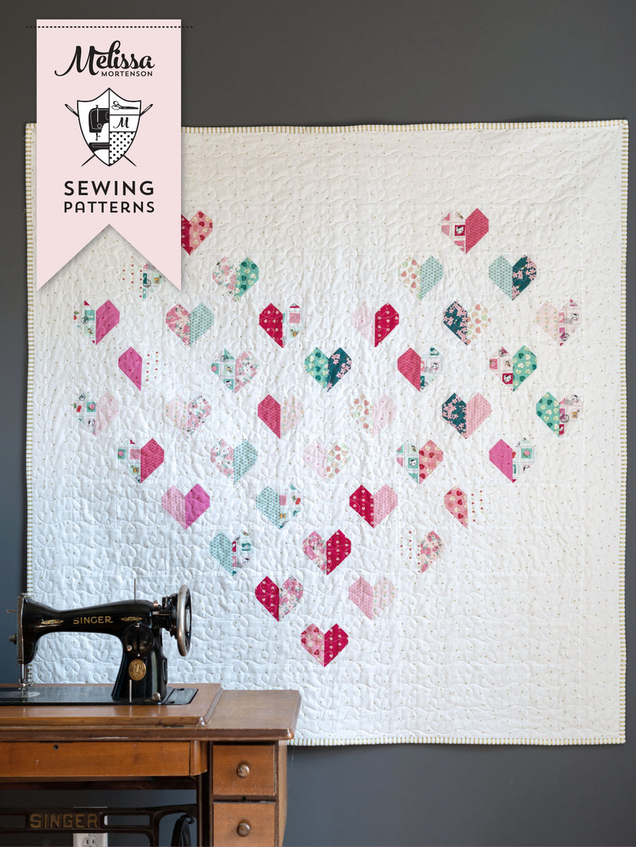 Heart of Hearts Quilt Pattern | Digital PDF Pattern – Polka Dot Chair ...
