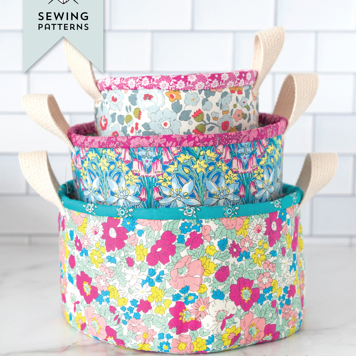Nesting Trinket Baskets Sewing Pattern | PRINTED Pattern – Polka Dot ...